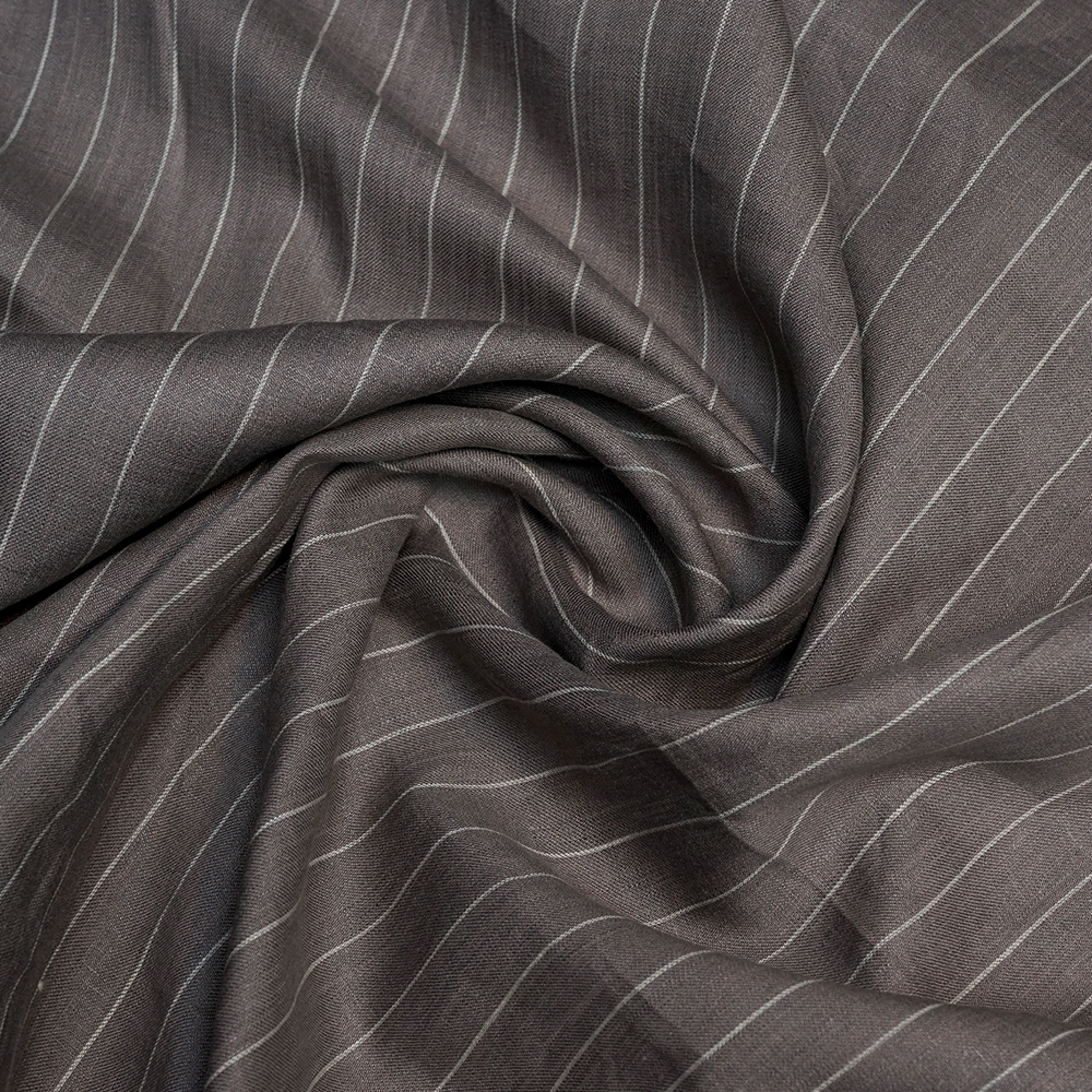 Burgoyne 100% Pure Linen Cranford Grey Strips Fabric – Linen Avenue