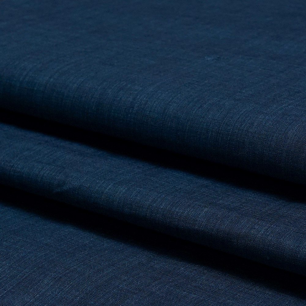 Burgoyne 100% Pure Linen Blue Plain Fabric – Linen Avenue