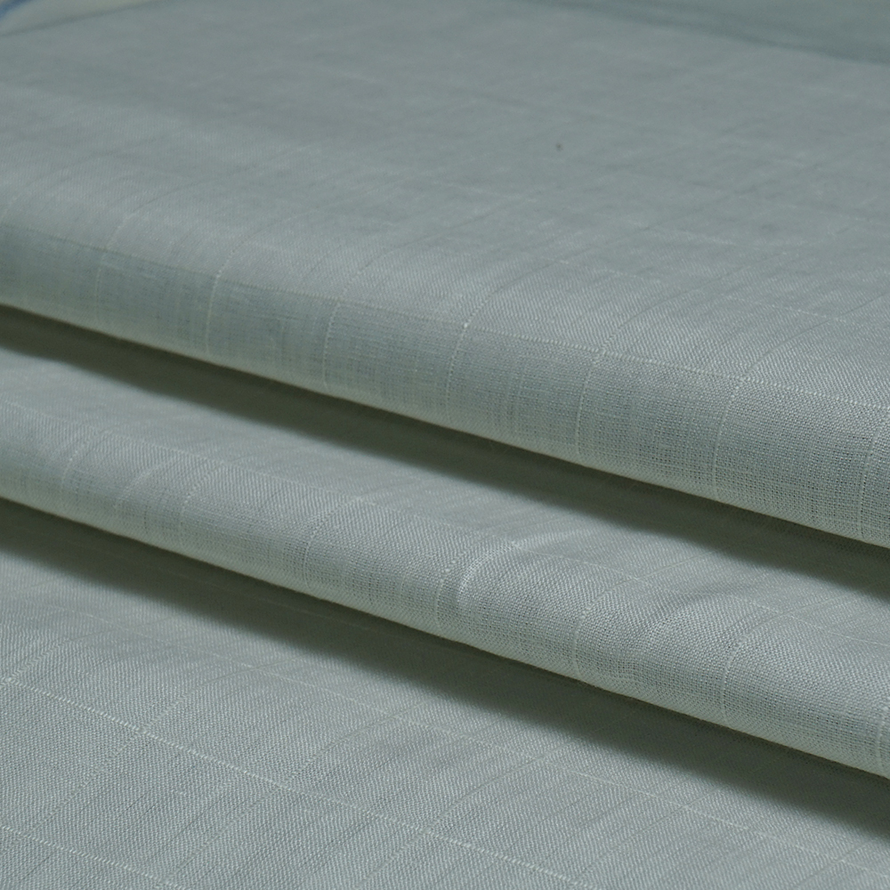 Burgoyne 100% Pure Linen White Checks Fabric – Linen Avenue