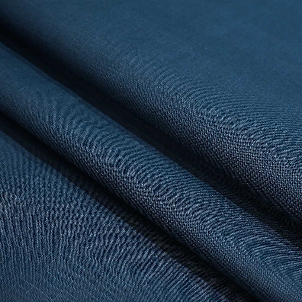 Original Linen 60 Leas 100% Pure Linen Plain Unique Blue Fabric – Linen ...